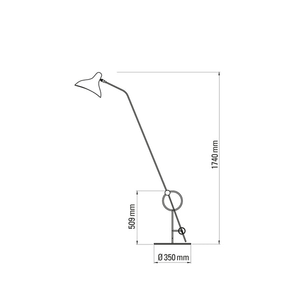 Mantis BS8 L Floor Lamp by DCW — haus®